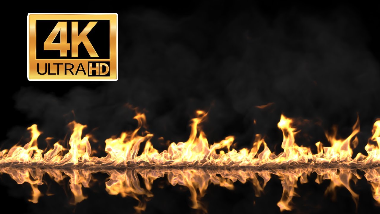 Relaxation Warm Fire! 4K! Burning Fire! Crackling Fire Sounds (NO MUSIC ...