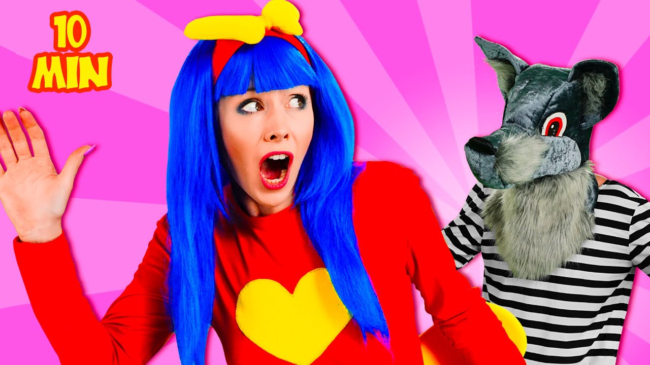 Big Grey Wolf Go Away + More | Kids Songs and Nursery Rhymes | Dominoki ...