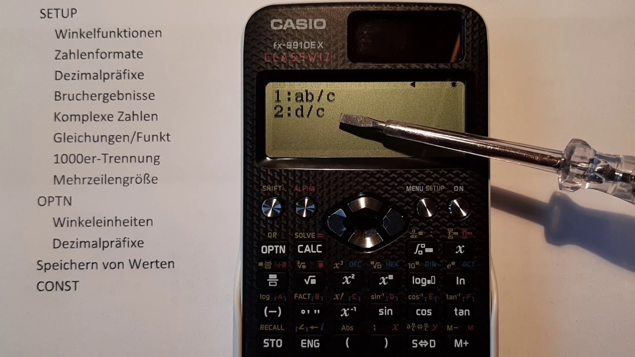 Grundlagen fx 991 - YouTube