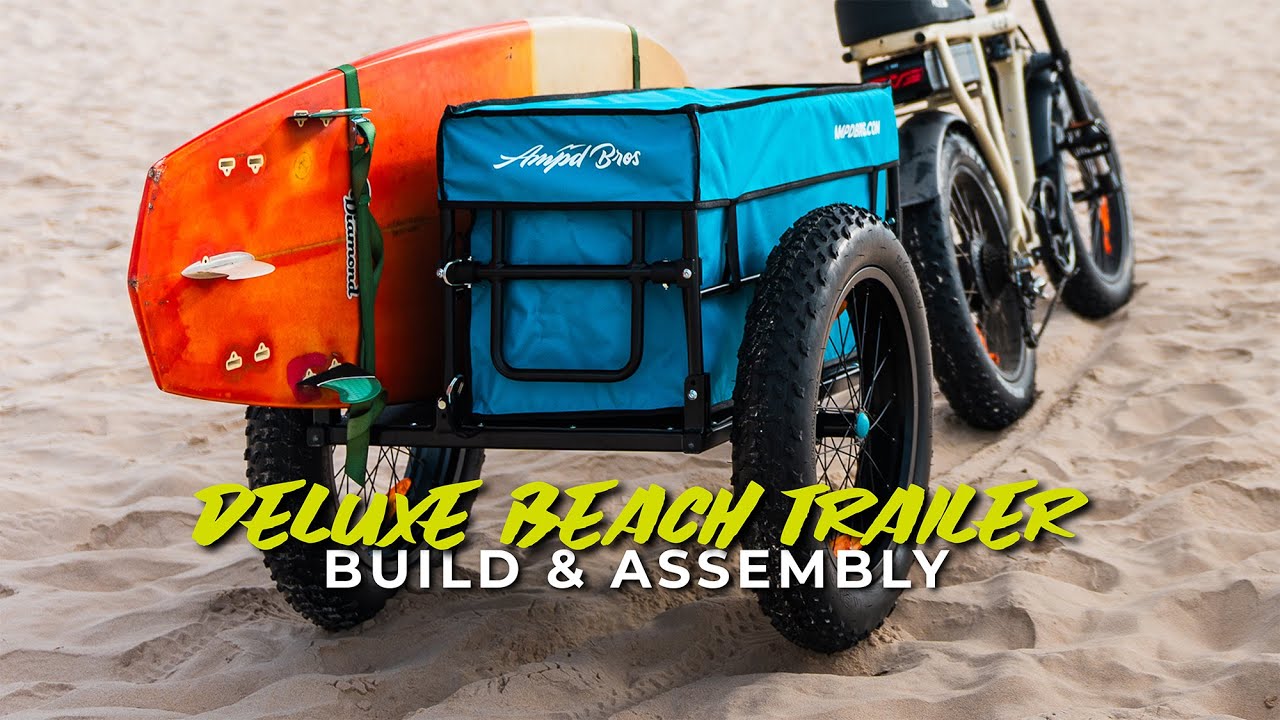 Deluxe Beach Trailer - How to Assemble Ampd Bros Beach Trailer - YouTube