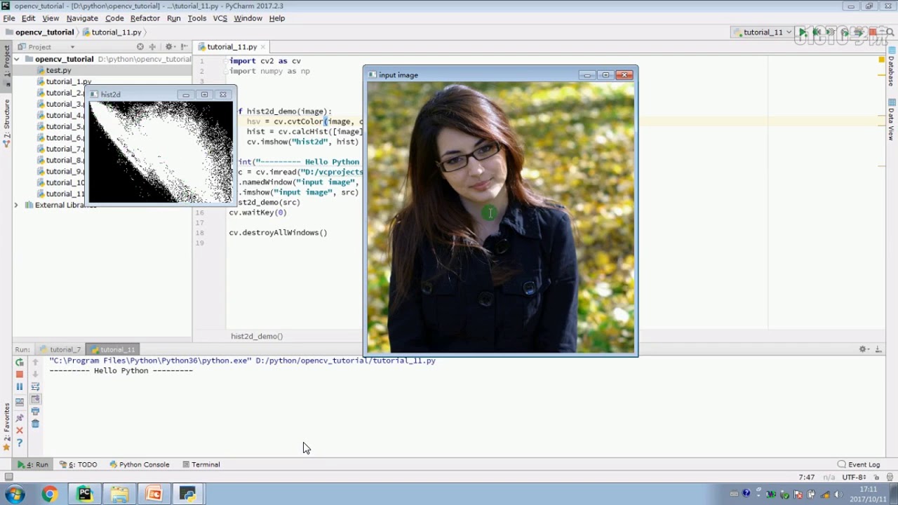 Python+OpenCV3 3图像处理视频教程 14 直方图反向投影 - YouTube