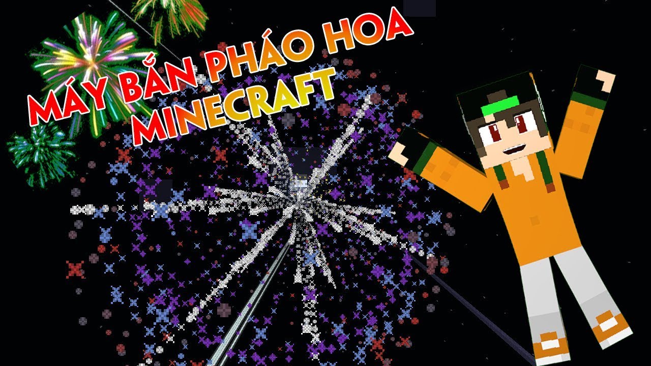 Minecraft - Cách làm máy bắn pháo hoa đếm ngược trong minecraft - YouTube
