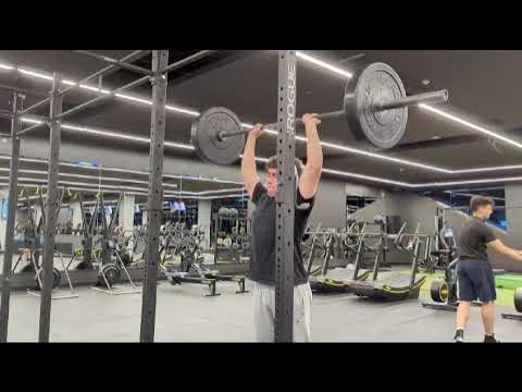135lbs/60kg OH Press PR | July 29 2024 - YouTube
