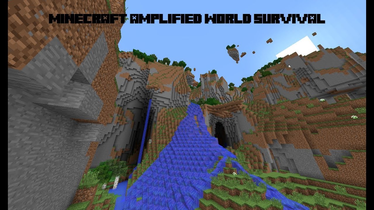 Minecraft Amplified World Survival part 9 and 10 - YouTube