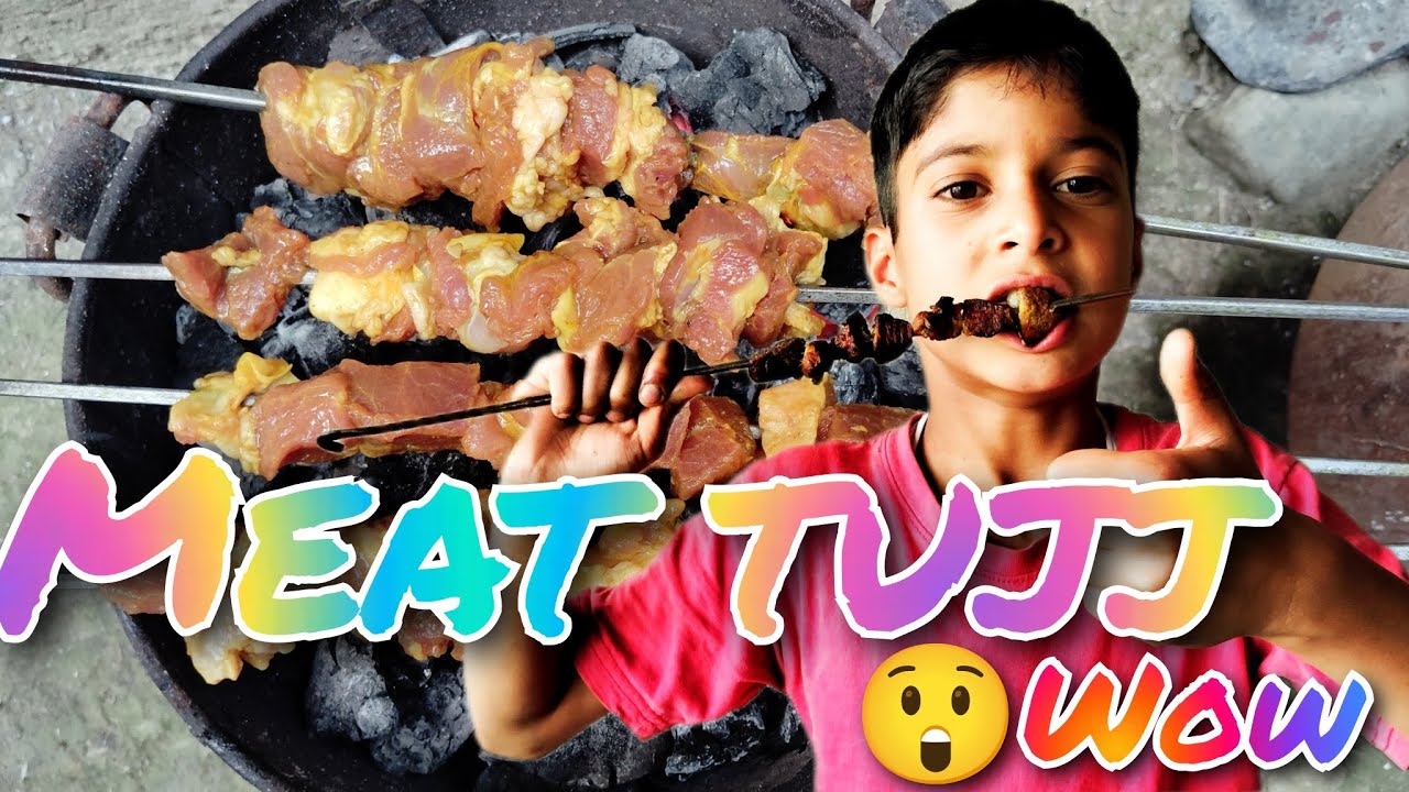 wow😲. how to make 🥩meat tikka ( tujj) watch full video#tricks #meat ...