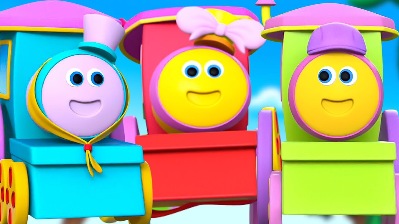 Five Little Trains + More Nursery Rhymes & Toddler Songs - YouTube