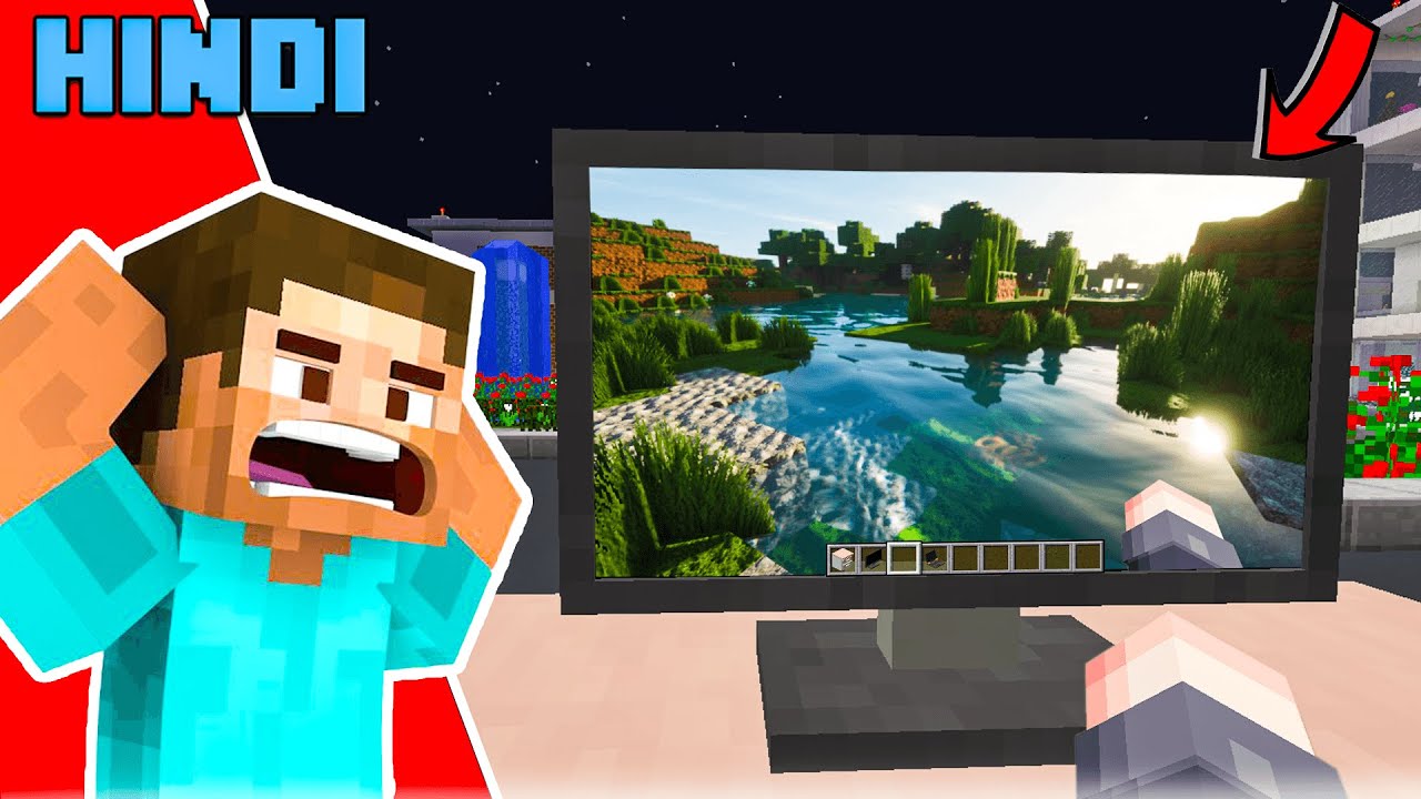 Playing Minecraft in MINECRAFT 😮!.... - YouTube