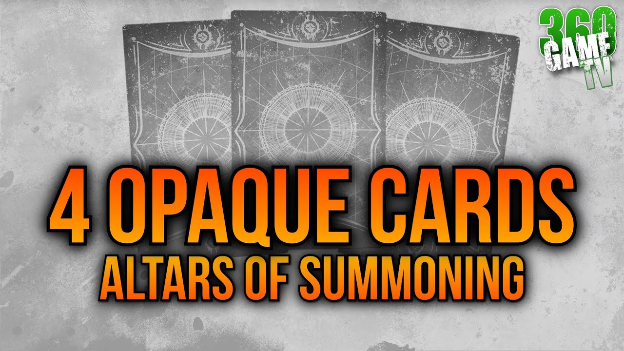 4 Opaque Cards in Altars of Summoning - Elemental Attunement Cards ...