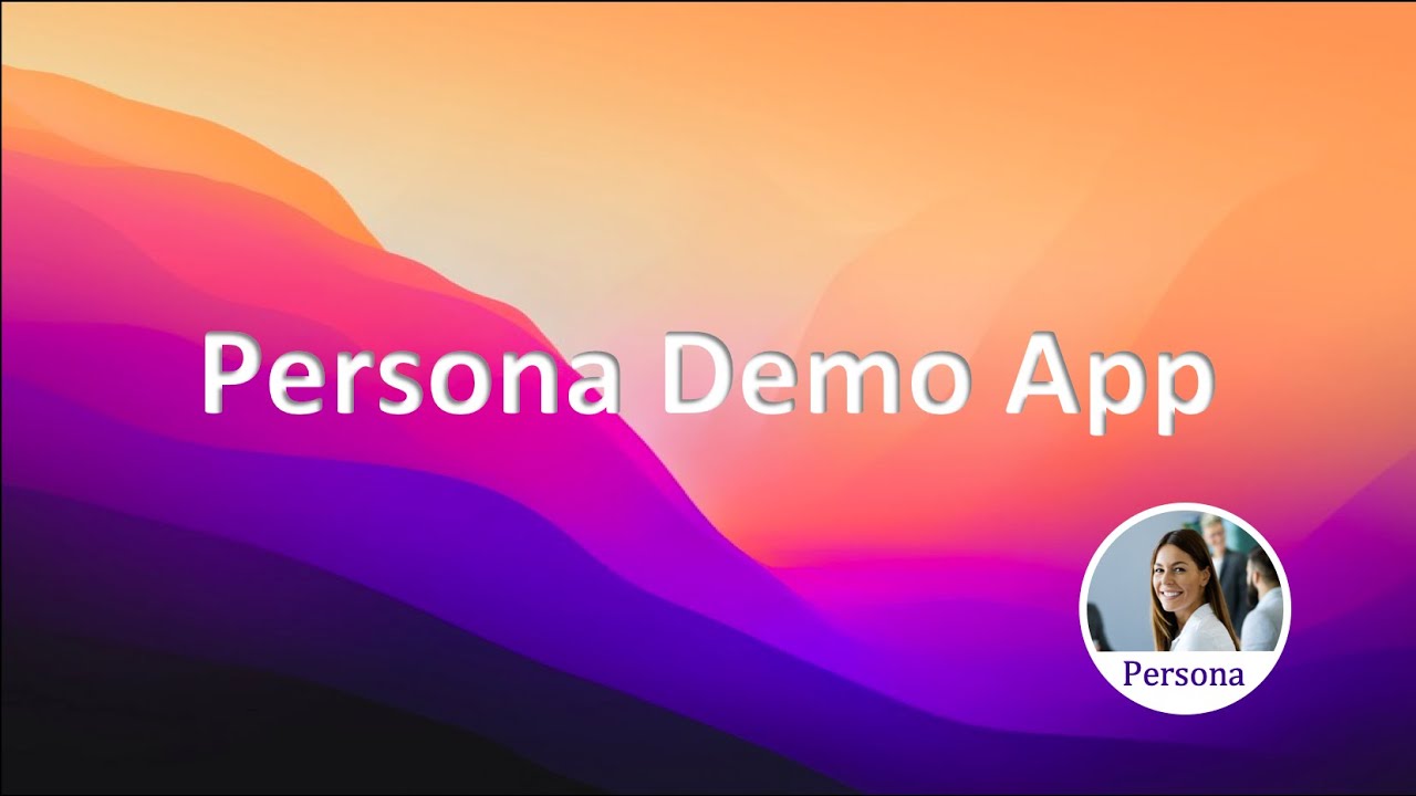 Persona Demo App - YouTube