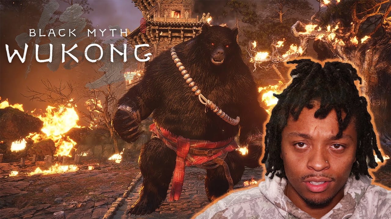 WITH A GRIZZLEY BEAR....HELP THE BEAR.... | Black Myth Wukong pt 3 ...
