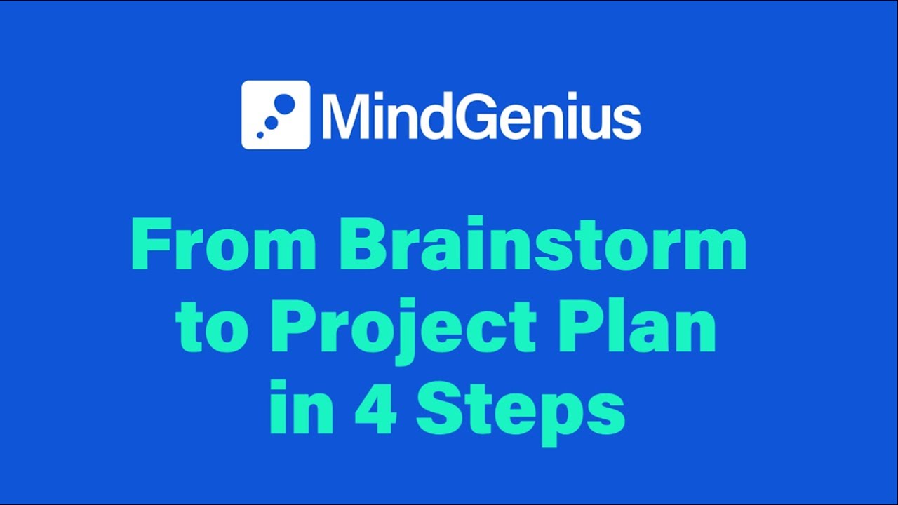 From Brainstorm to Project Plan - YouTube