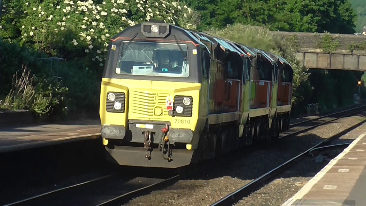Colas Rail Class 70's no's: 70812-70811-70810 @ Oldfield Park {0F75} 26 ...