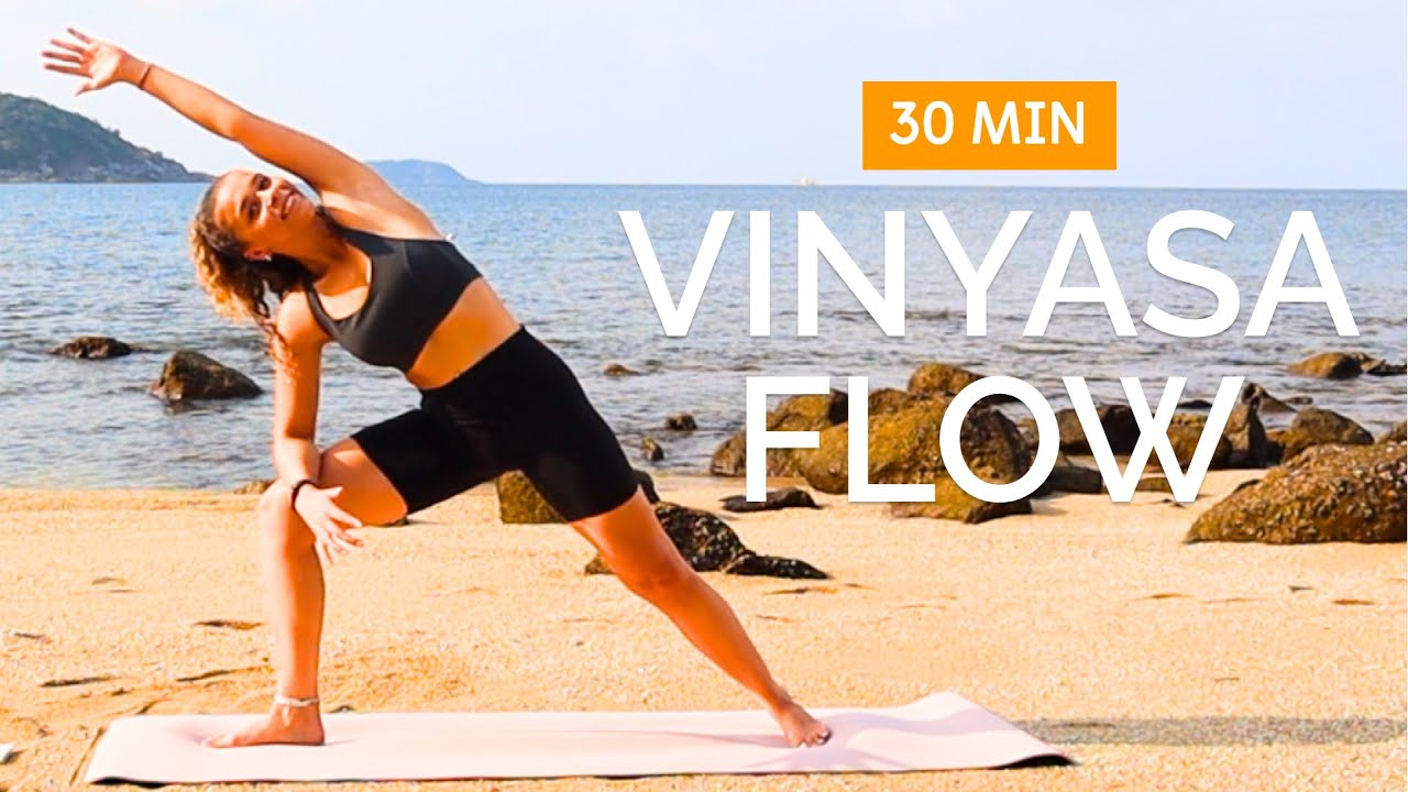 30 Min VINYASA Yoga Flow For BEGINNERS | Stretch & Strengthen - YouTube