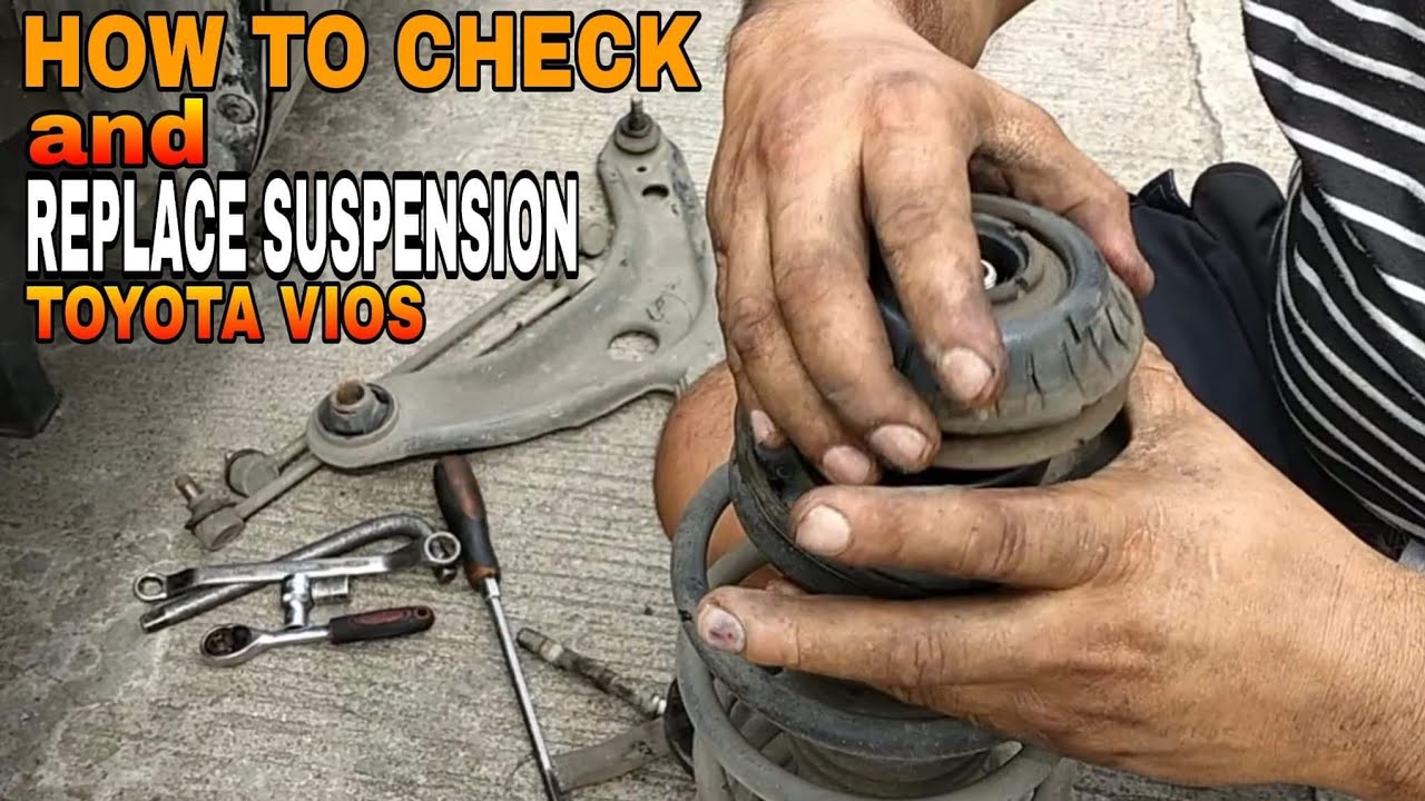 How to check and Replace suspension Toyota vios - YouTube