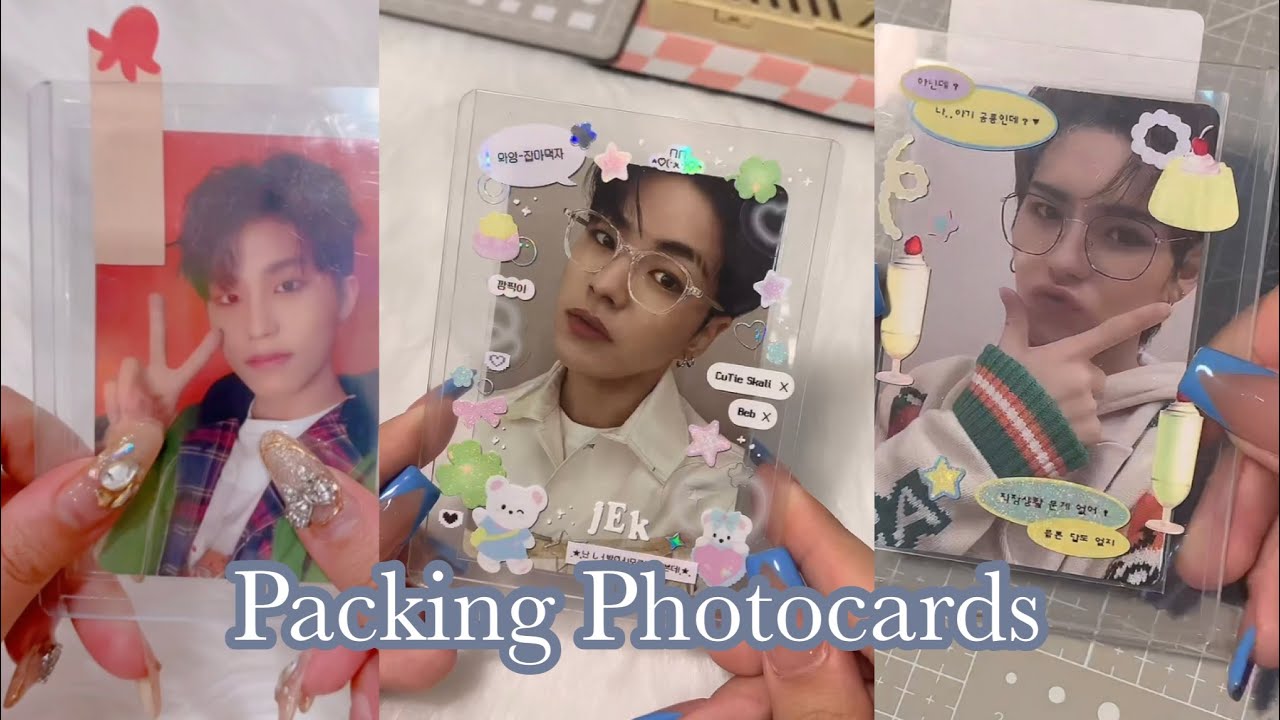 ☁️🦋Packing Kpop Photocards (treasure ver.) #18 [ ASMR ] | tiktok ...