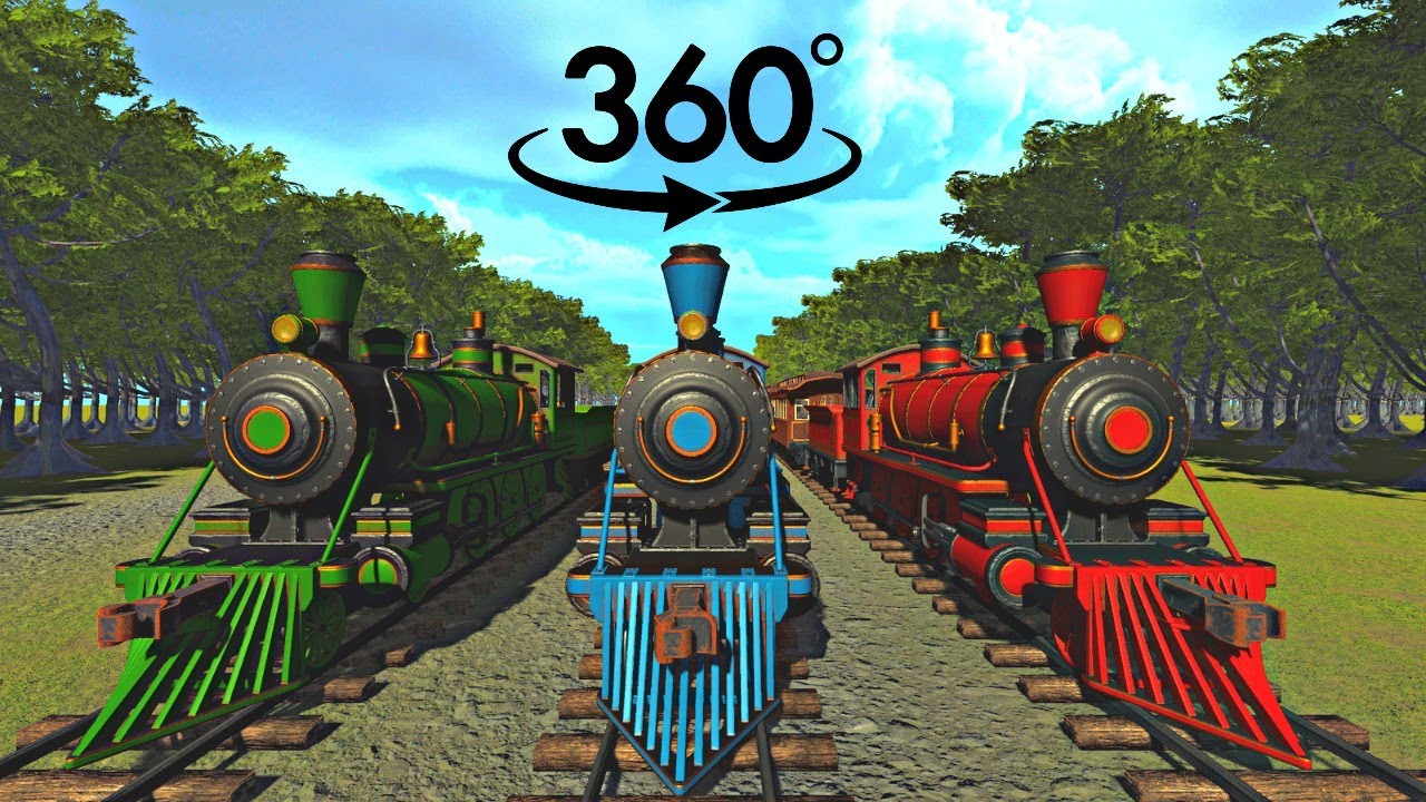 Take a Ride in 360° with this Immersive VR TRAIN SIMULATOR!! - YouTube