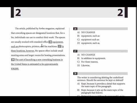 SAT Writing + Language / ACT English - The Ultimate Walkthrough - YouTube