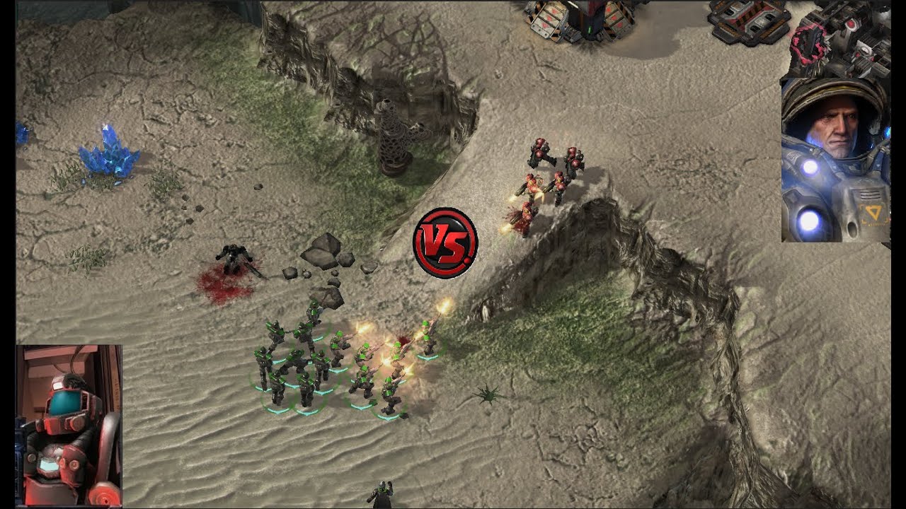 Starcraft 2 Lethal Combat Infantry Rush Against Elite Ai in All Races ...