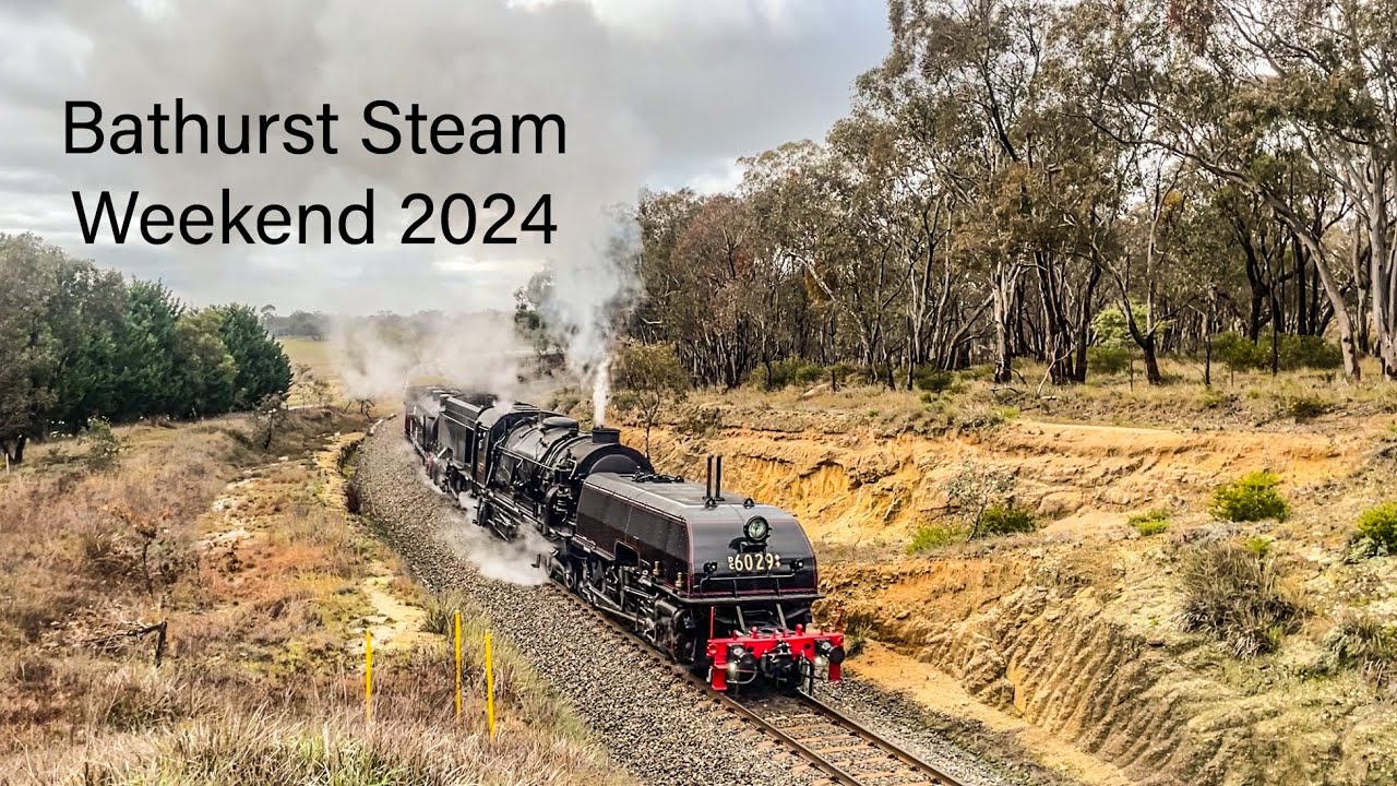 Bathurst Steam Weekend 2024 + Journey Behind Steam Train 6029 - YouTube
