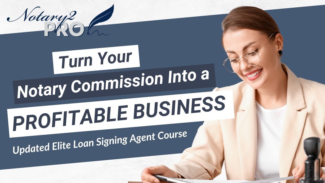Turn Your Notary Commission Into a Profitable Business | Notary2Pro ...