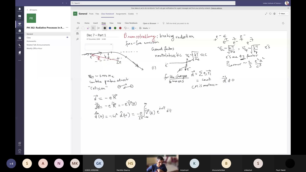 L18 Dec7 - free-free emission, derivation using scattering & dipole ...