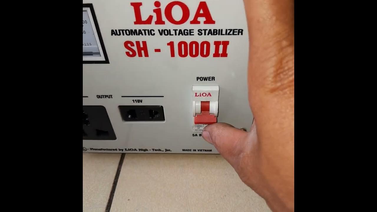 Hướng Dẫn Sử Dụng Ổn Áp Lioa 1kva SH II - YouTube