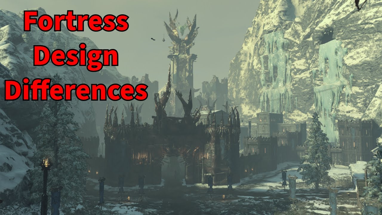 Old The Fortress Designs of Shadow of War - YouTube