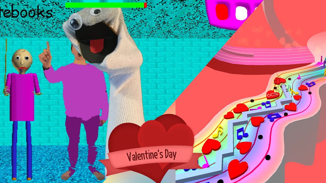 Baldi's Basics Valentine Day Edition @Dancing Line The Romance - YouTube