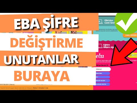 Eba Şifre Değiştirme | Şifre Yenileme - Şifremi Unuttum 2024