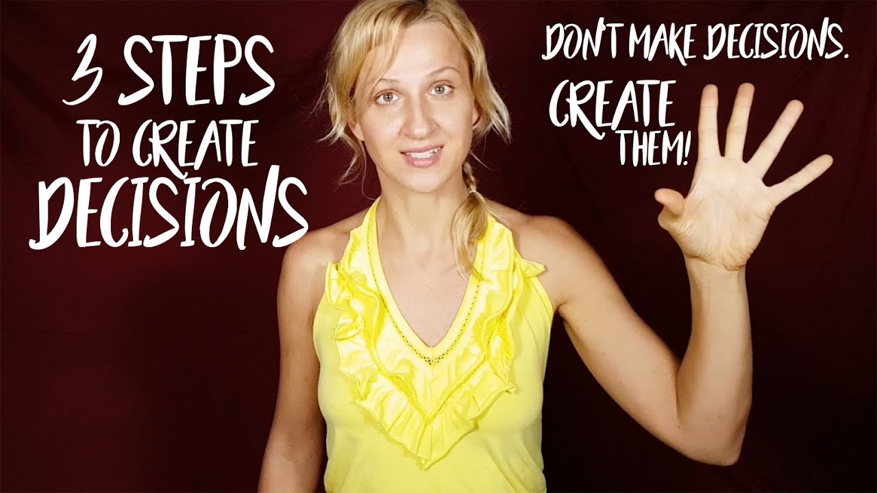 How To Make Decisions (So You Can Relax) - YouTube