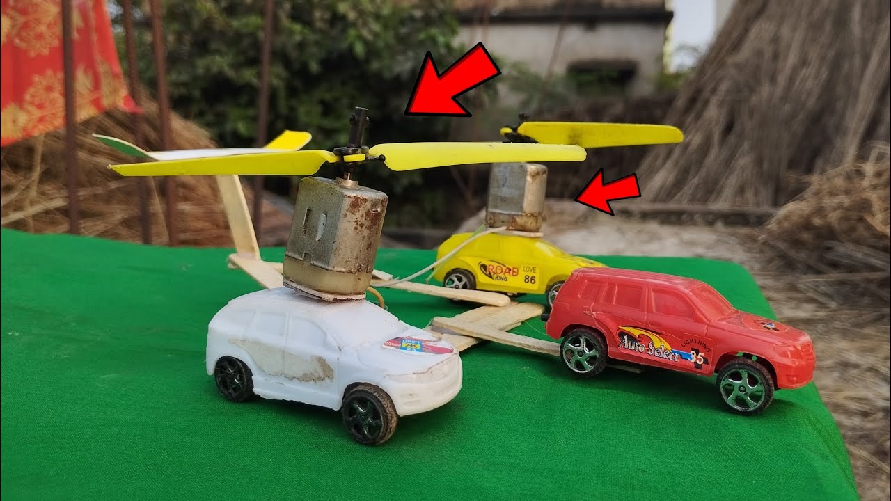 how to make mini flying car helicopter my new project amazing video ...
