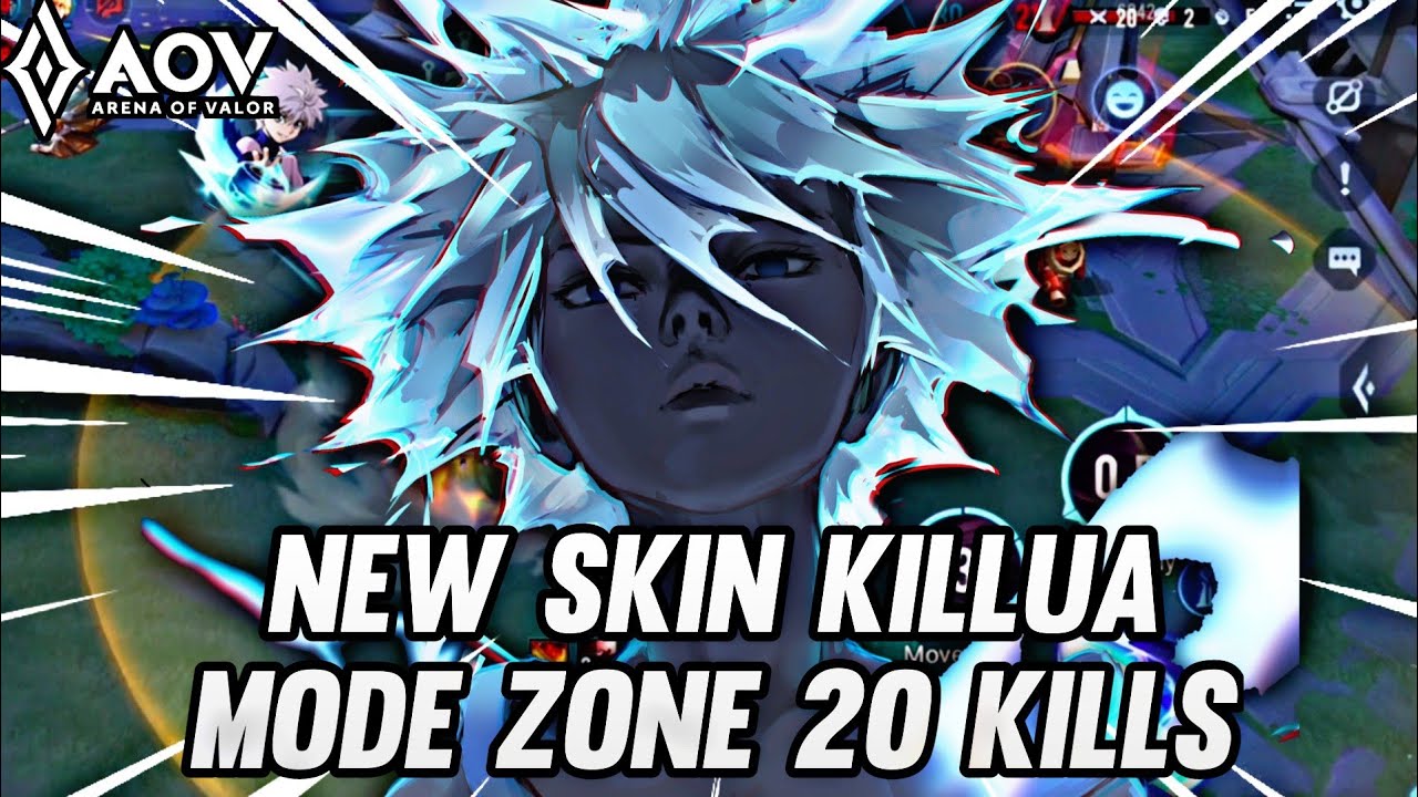 NEW SKIN NAKROTH X KILLUA | 20 KILLS - ARENA OF VALOR - YouTube