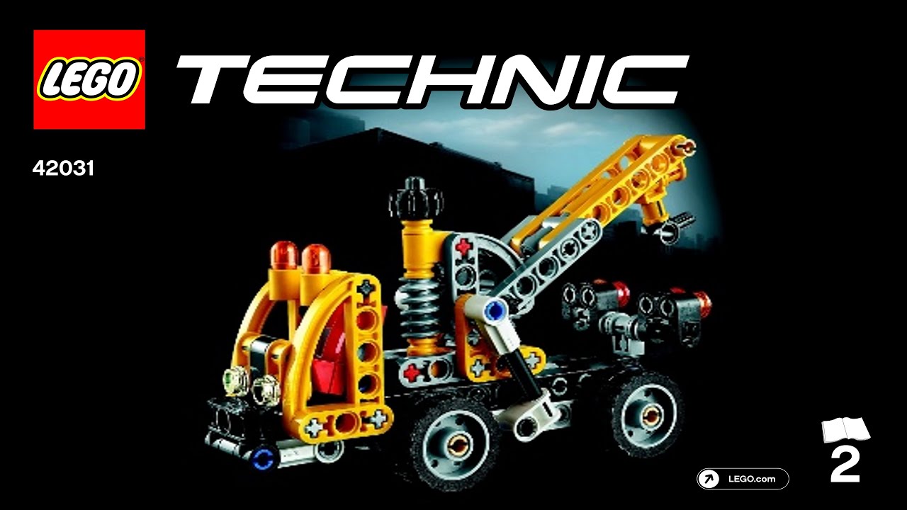 LEGO instructions - Technic - 42031 - Cherry Picker (Model B) - YouTube