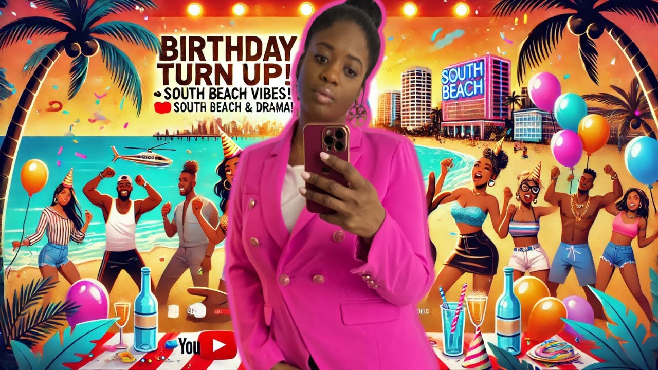 BIRTHDAY TURN UP ️🎉 Day 1 on south Beach-fun,Drama & vibes!🌊🔥 - YouTube