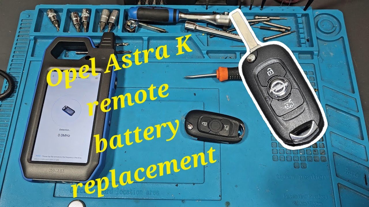 Opel Astra K remote key battery replacement - YouTube