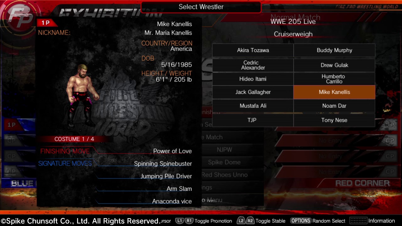 My Fire Pro Wrestling Roster 2018 - YouTube