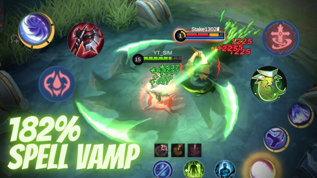 AFTER YZ FRIST SKILL SPELL VAMP BUFF ARE CARZY !!!!! 182 SPELL VAMP ...