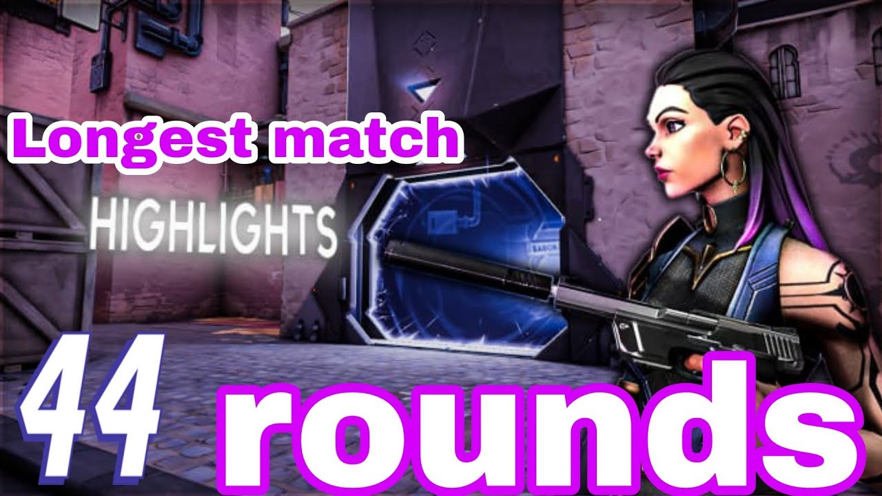 44 rounds in comp | longest match |Valorant highlights - YouTube