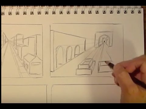 Using thumbnail sketches to plan a perspective drawing - YouTube