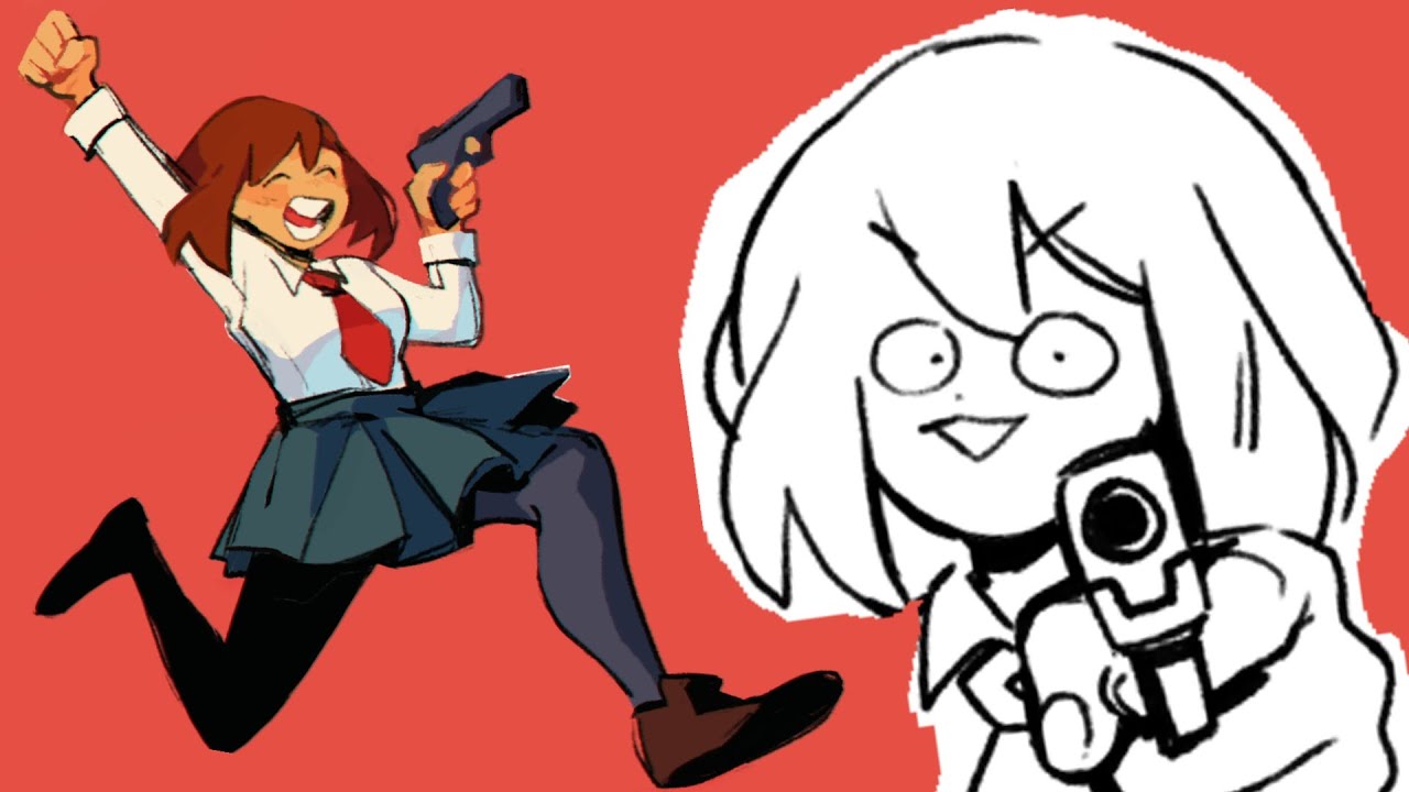 IF MHA was In America Uraraka Shoots You With Gun My Hero Comic Dub ...