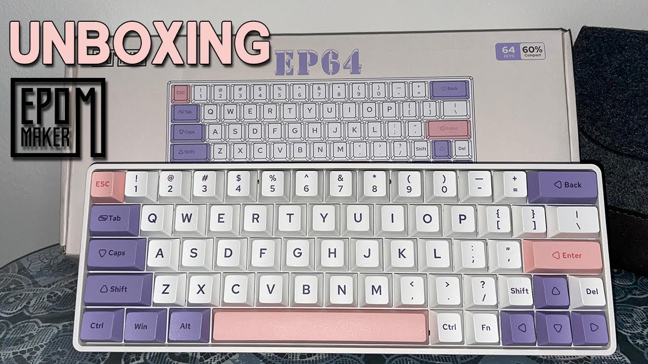 Unboxing Epomaker EP64 - Teclado mecânico 60% - YouTube
