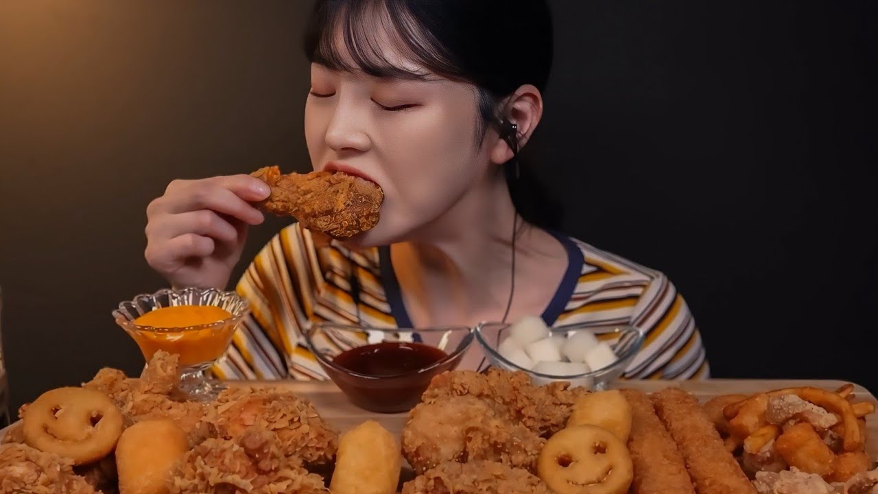 Crispy Fried Chicken, Shrimp Sticks, Fries, Cheese Dipping Sauce ...