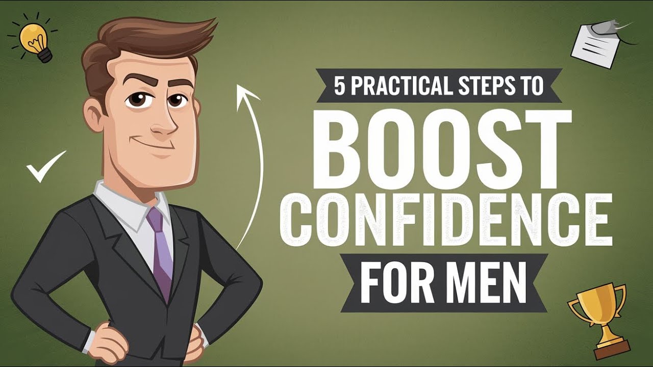 5 Practical Steps To Boost Confidence For Men - YouTube