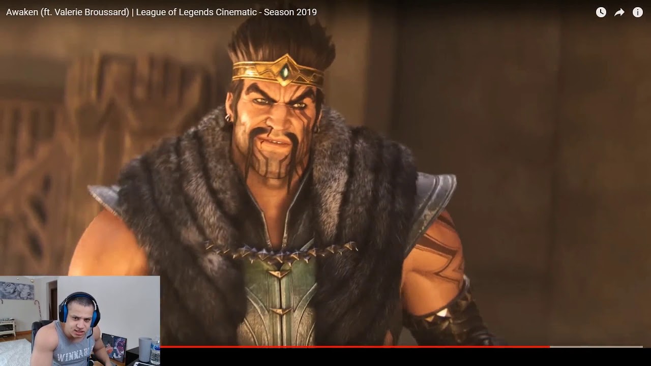 Tyler1 reacts to League Of Legends Cinematic: Awaken - YouTube