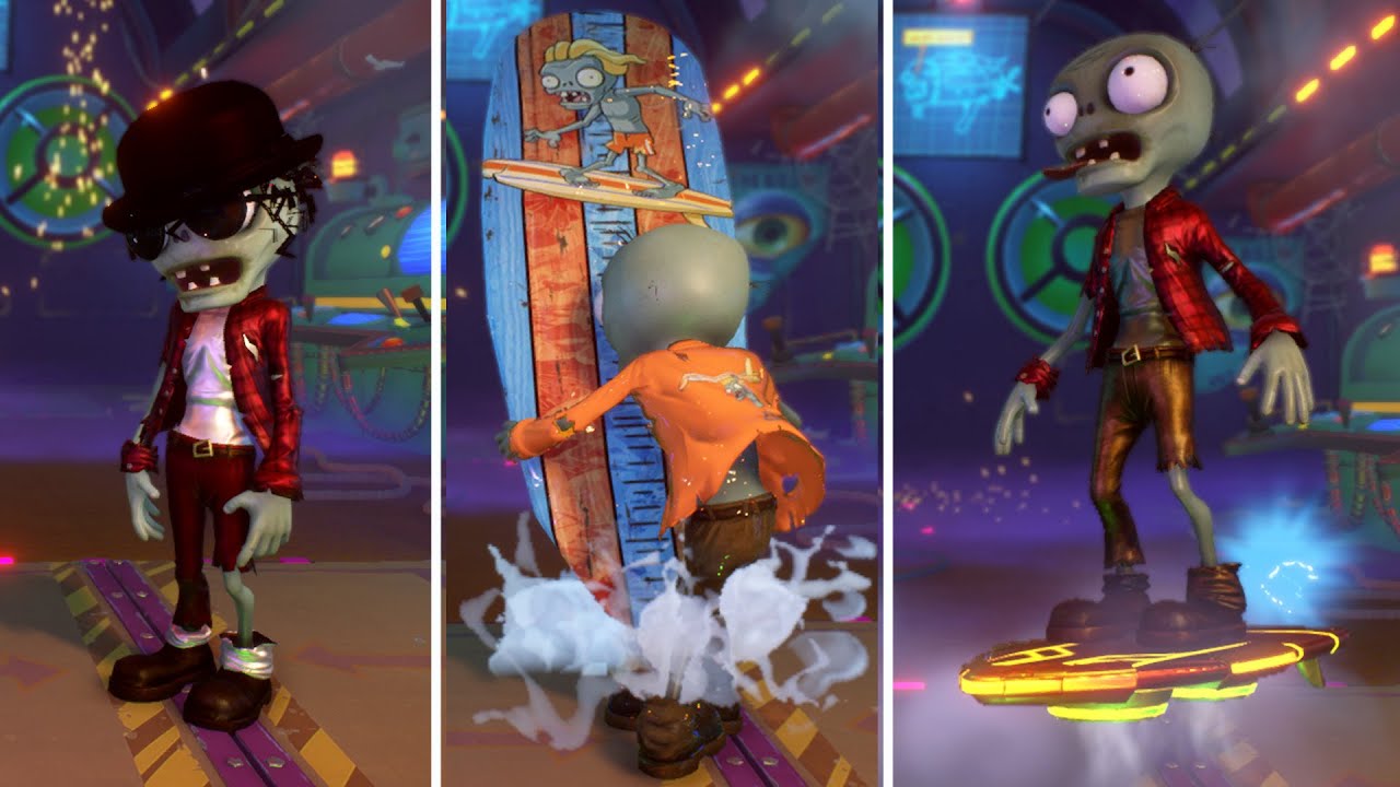 Moonwalker Zombie, Surfer Zombie & Hover Zombie | Garden Warfare 2 ...