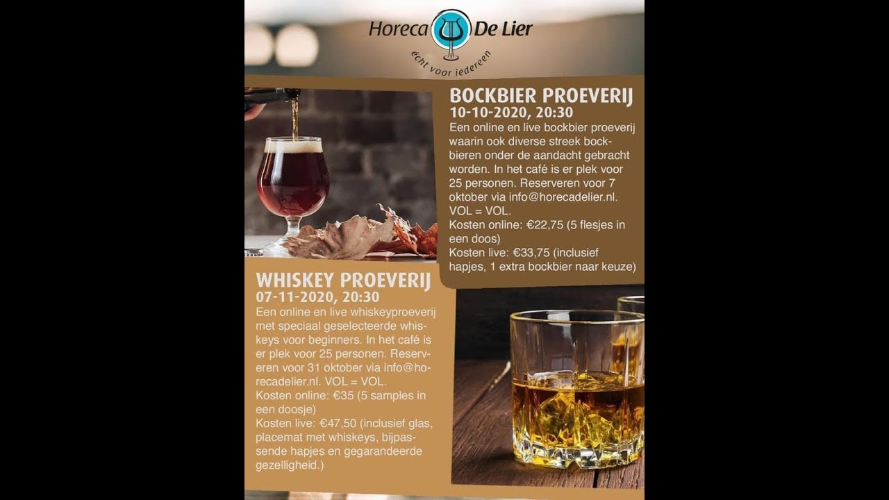 Maas en Waalse Bockbier proeverij bij Horeca De Lier - YouTube