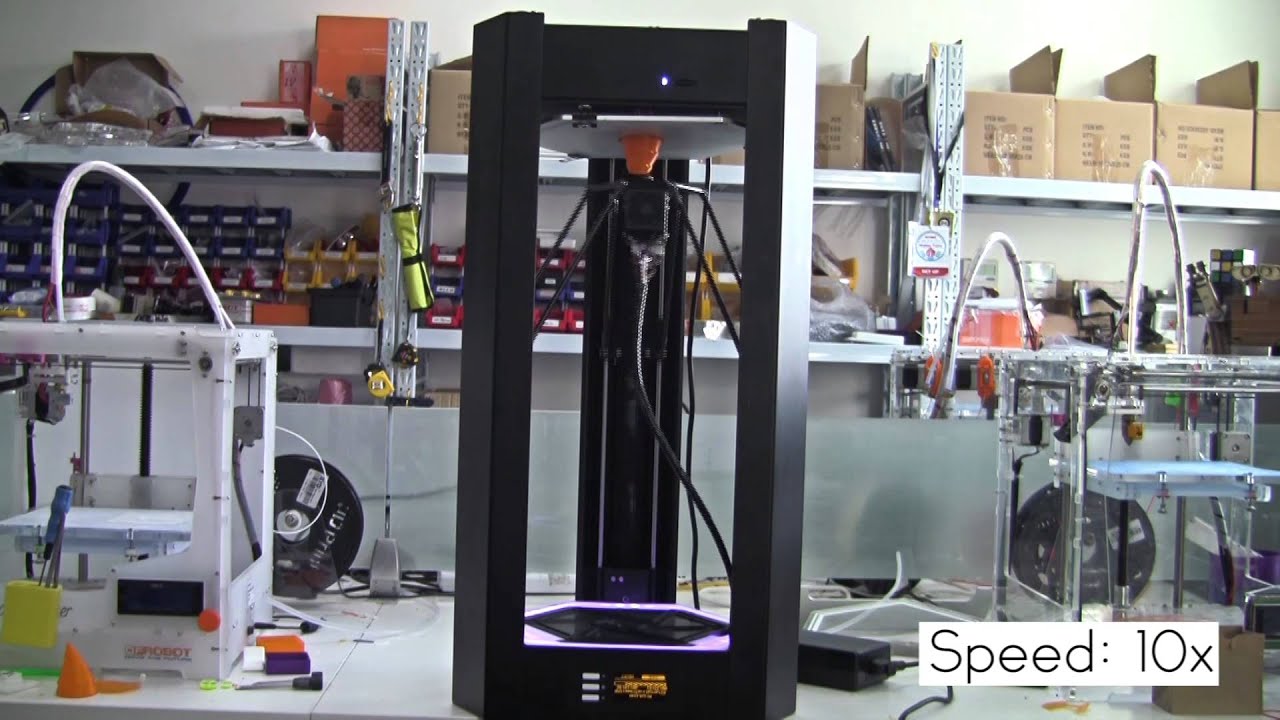 OverLord 3D printing upside down - YouTube