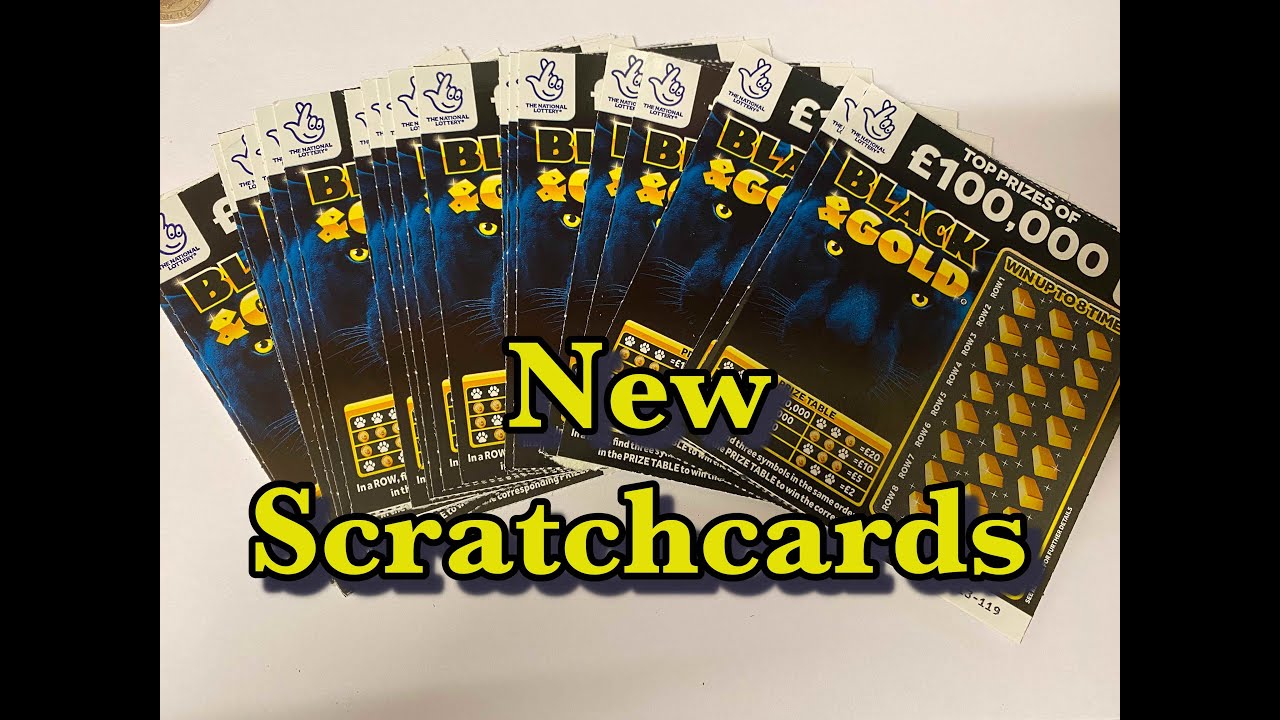 New Scratchcards £2 Black and Gold - YouTube