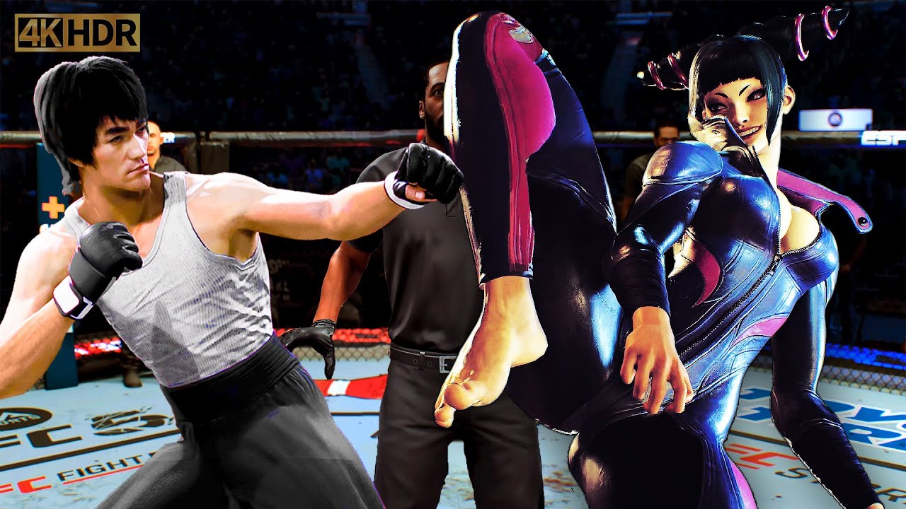TRUE Bruce Lee vs. Juri Street Fighter | EA Sports UFC 5 - YouTube