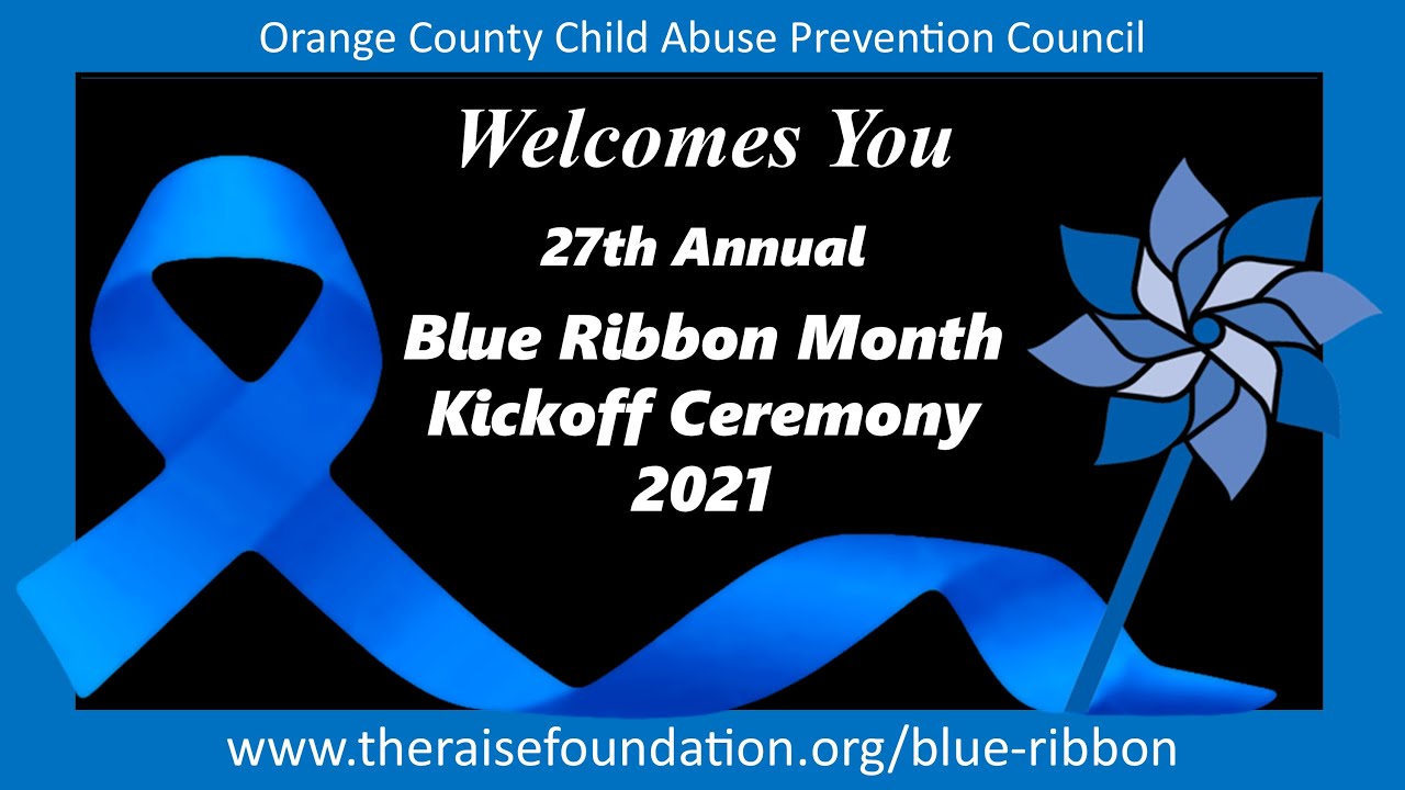 27th Annual Blue Ribbon Month Kickoff Ceremony - YouTube